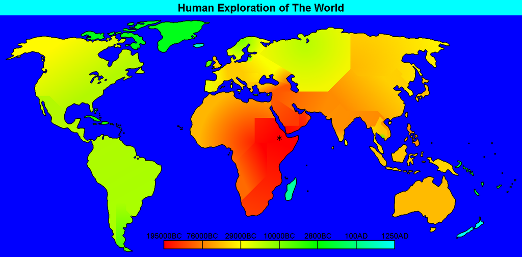 Human exploration of the world - Vivid Maps