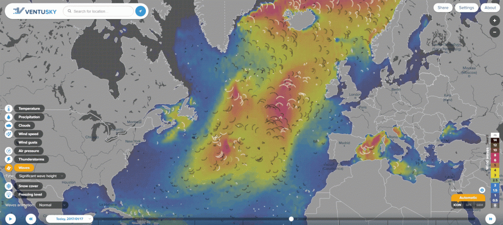 Interactive swell map - Vivid Maps