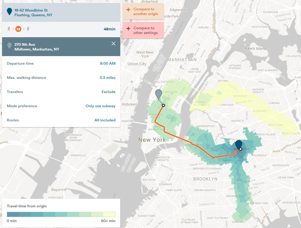 New York City transportation accessibility - Vivid Maps