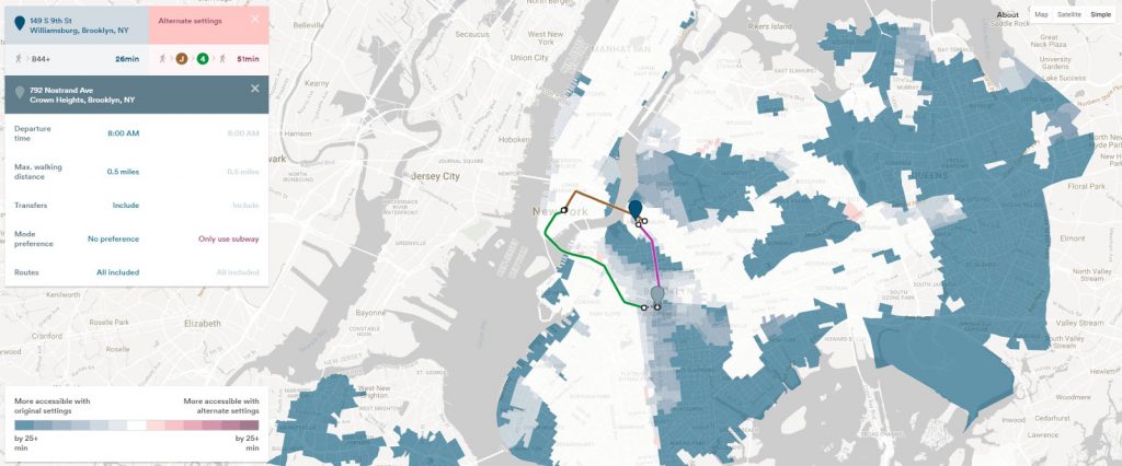 New York City transportation accessibility - Vivid Maps