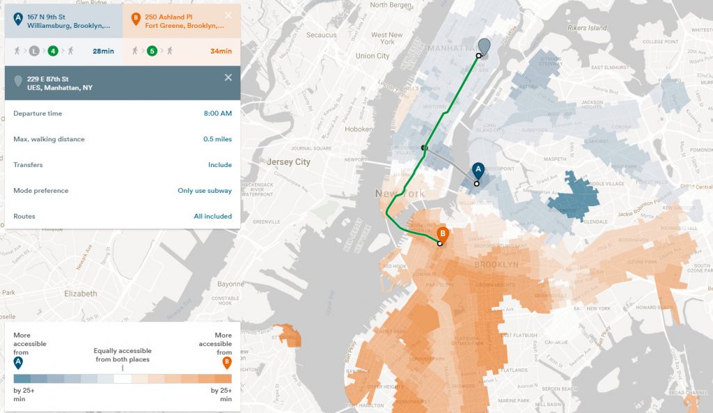 New York City transportation accessibility - Vivid Maps