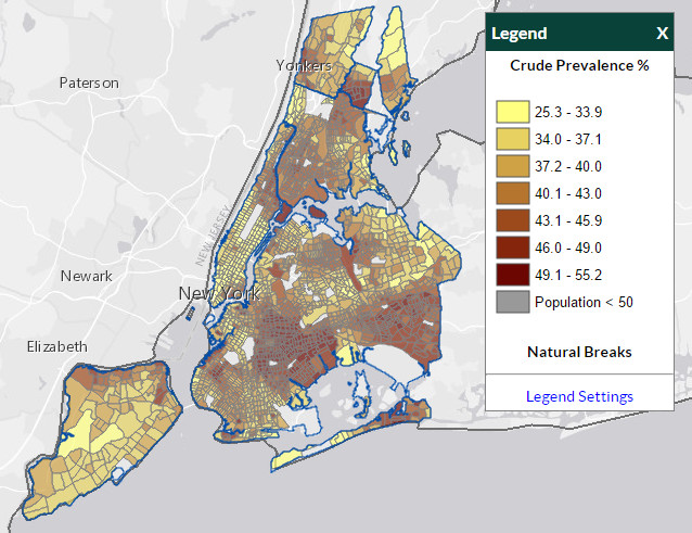 How Healthy (or Unhealthy) Your Neighborhood Is ? - Vivid Maps