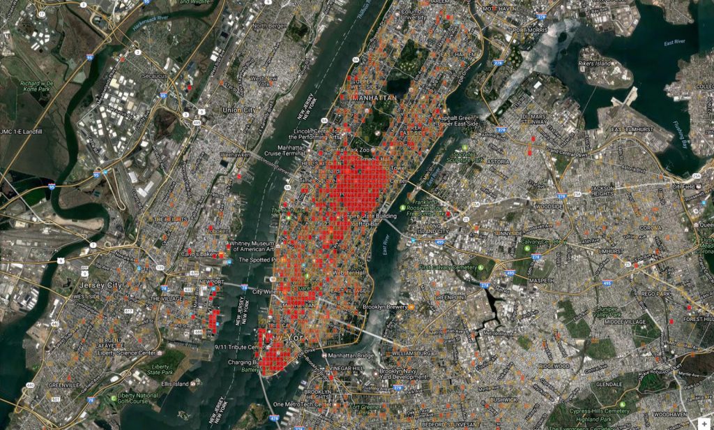 White collar crime risk zones - Vivid Maps