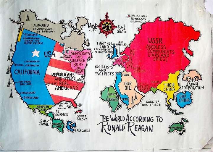 The World According to Ronald Reagan - Vivid Maps