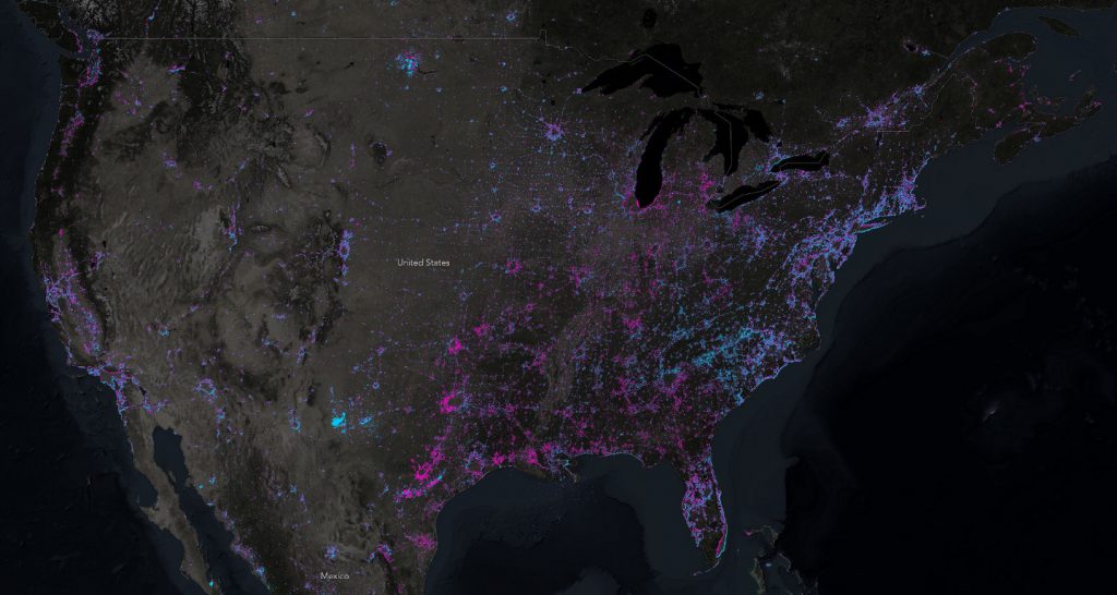 Lights On and Lights Out - Vivid Maps