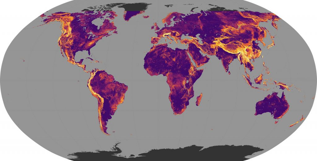 Global Landslide Susceptibility - Vivid Maps