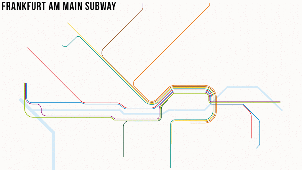 Subway Maps compared to its real geography - Vivid Maps