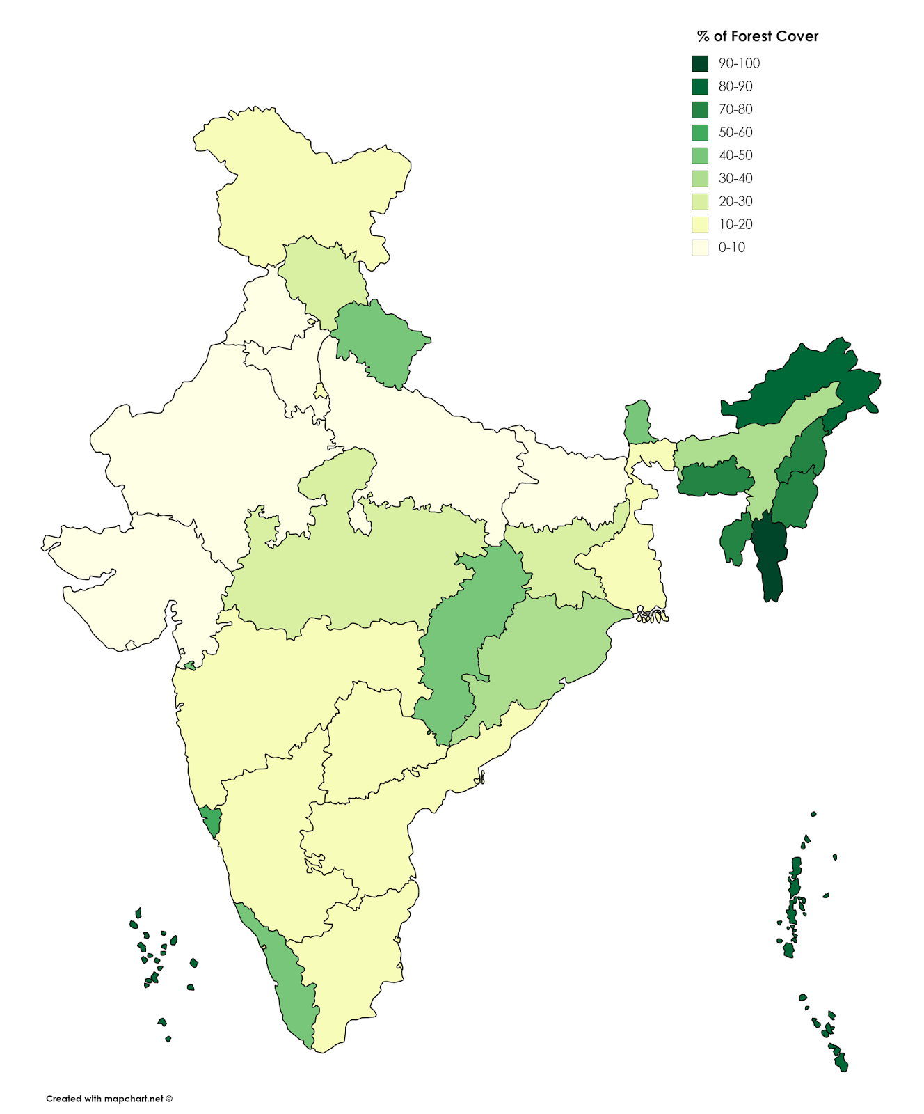India-forests - Vivid Maps