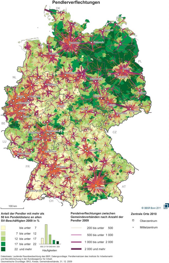 Commuting in Germany - Vivid Maps