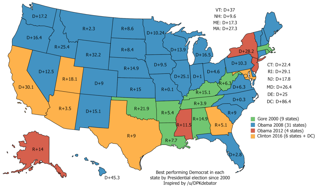 2000 Presidential Election Map