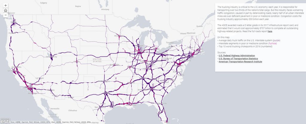 U.S. transportation infrastructure - Vivid Maps