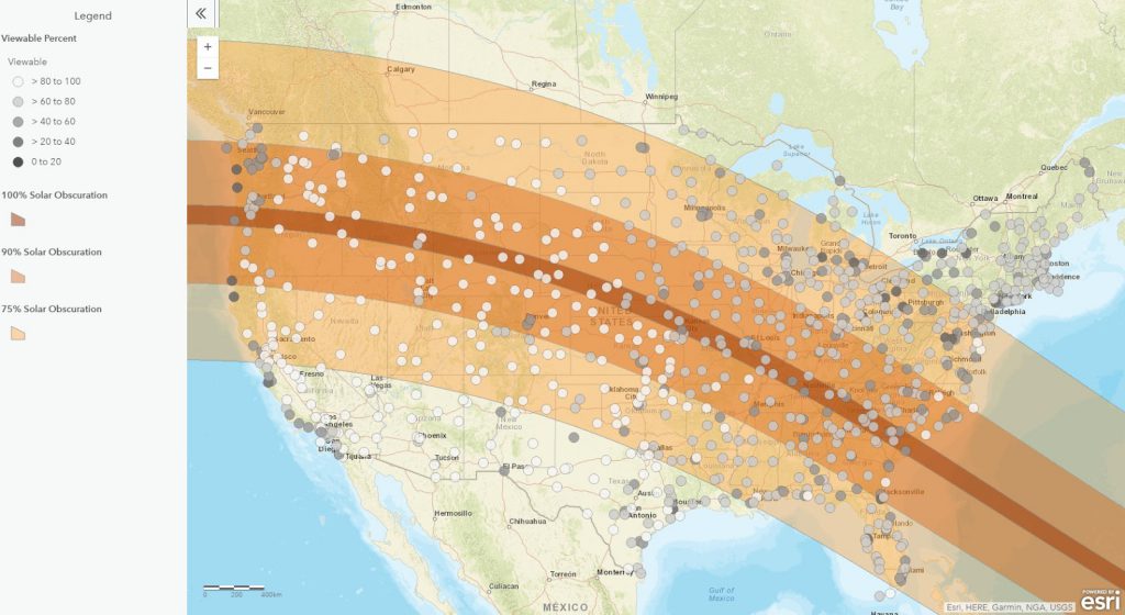 Great American Eclipse - Vivid Maps