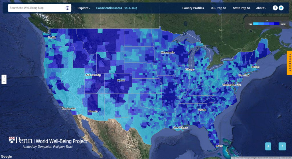 The Well-Being Map - Vivid Maps
