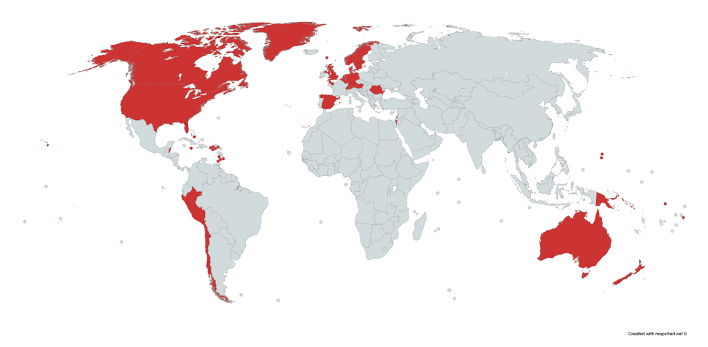 Countries where Head of State is of German ancestry - Vivid Maps