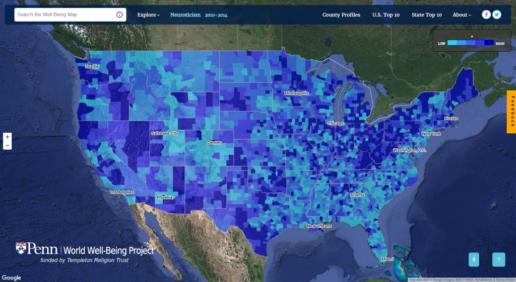 The Well-Being Map - Vivid Maps