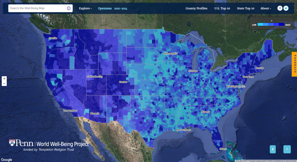 The Well-Being Map - Vivid Maps