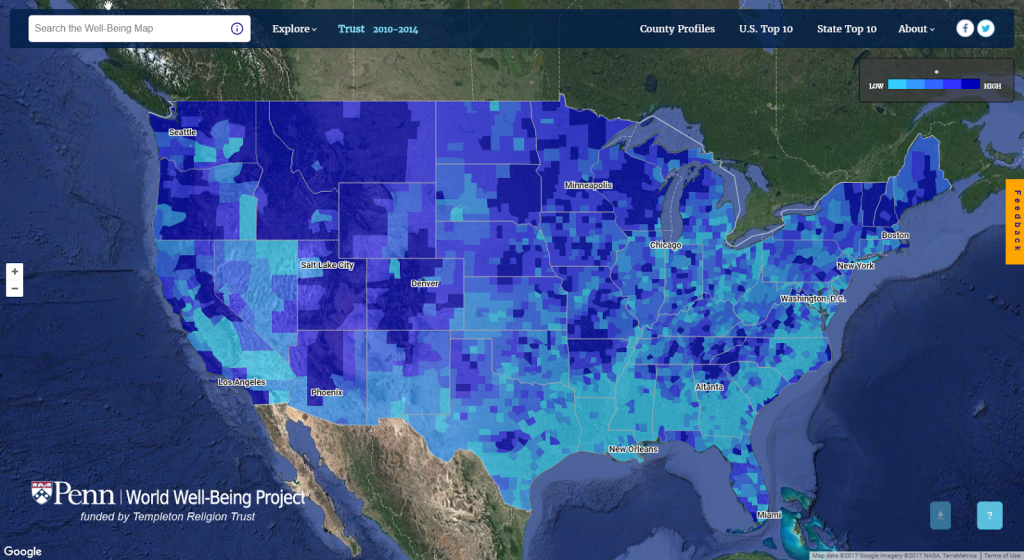 The Well-Being Map - Vivid Maps