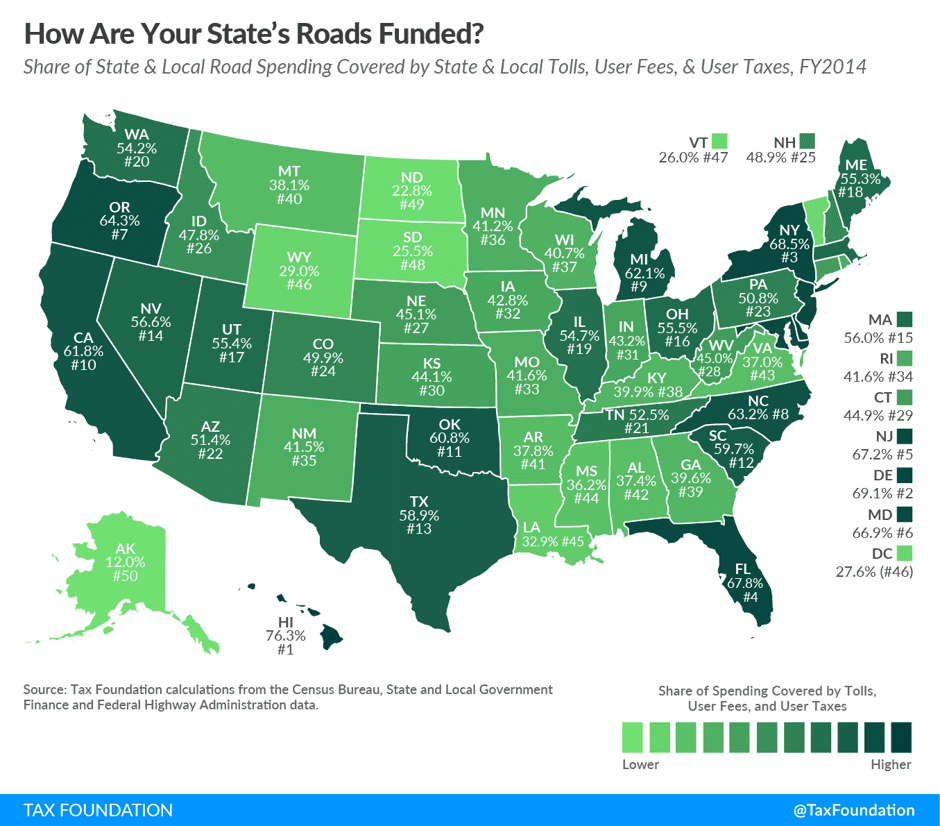 How are your states roads funded? - Vivid Maps