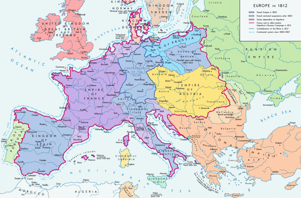 Europe through the 19th century - Vivid Maps