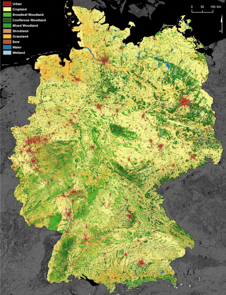 Land use Germany - Vivid Maps
