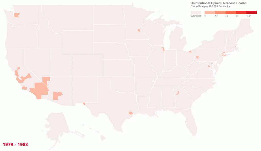 Unintentional Opioid Overdose Deaths - Vivid Maps