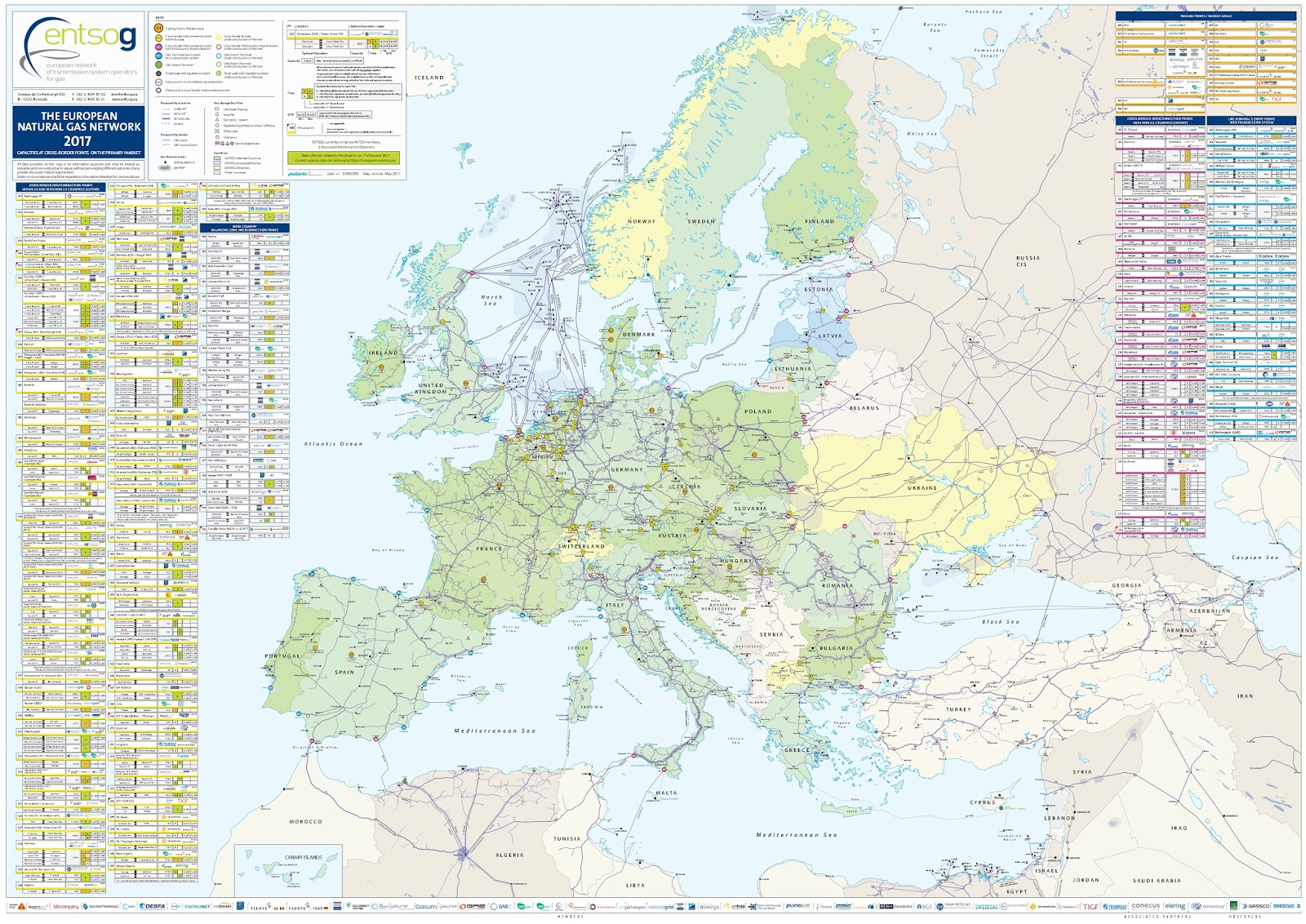 Map of the European Natural Gas Network - Vivid Maps