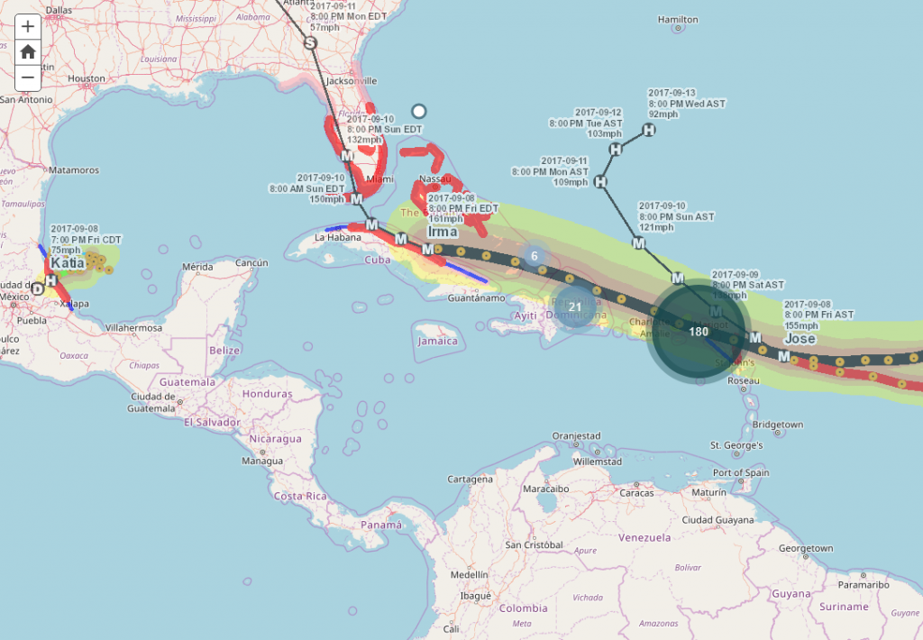 Hurricane Irma Photo Map - Vivid Maps