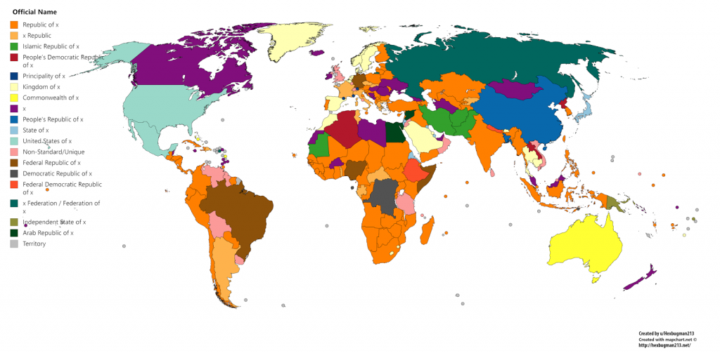 Official Names of all the Countries of the World - Vivid Maps