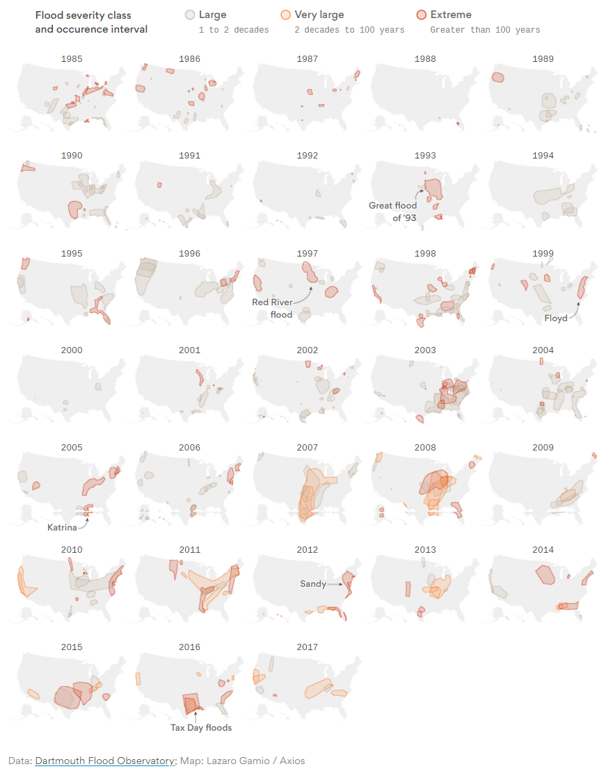 Mapping floods in the U.S. - Vivid Maps
