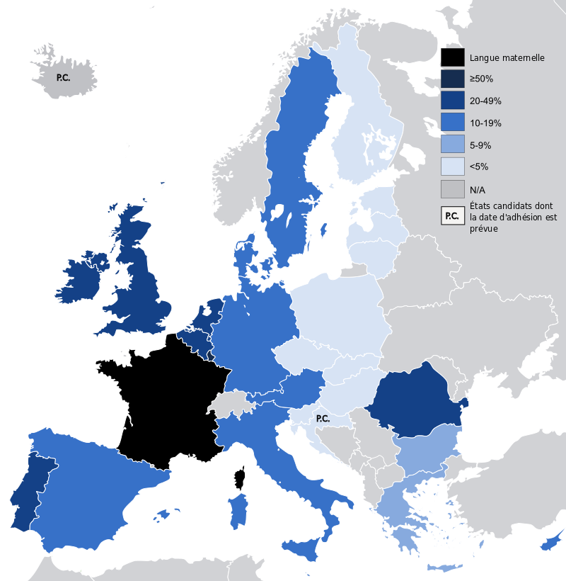 Knowledge of different languages in the European Union - Vivid Maps