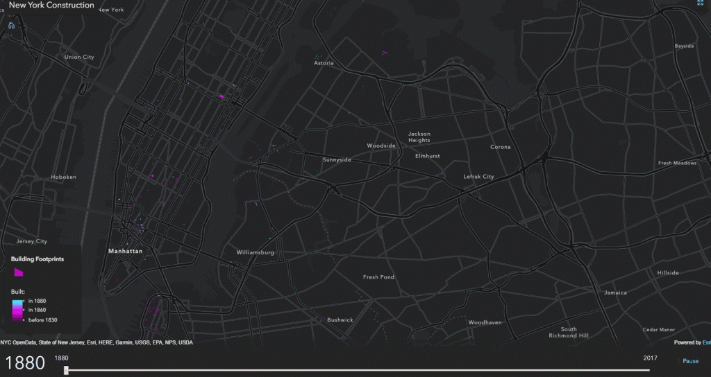 New York City Construction (1880 - 2017) - Vivid Maps