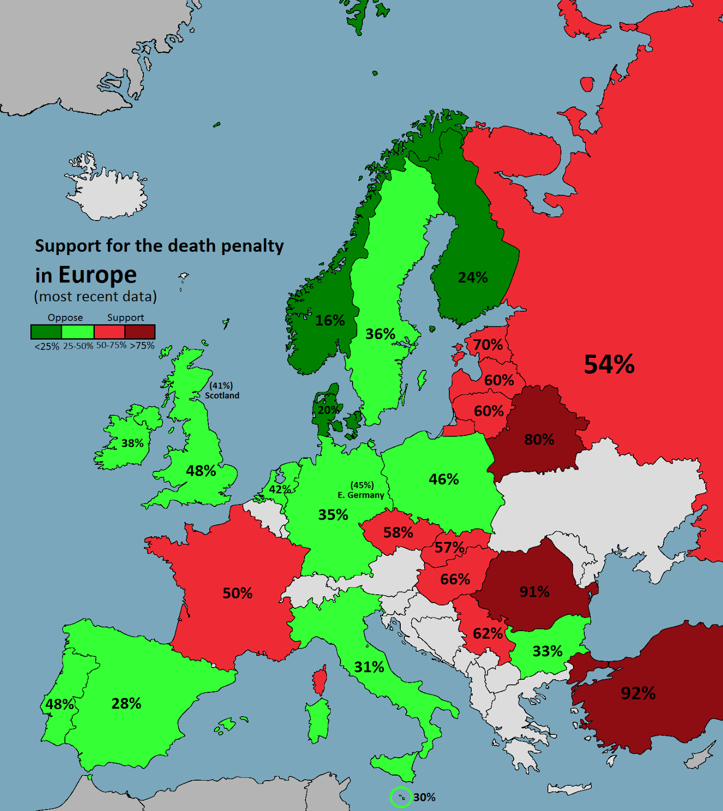 The last execution in Europe - Vivid Maps