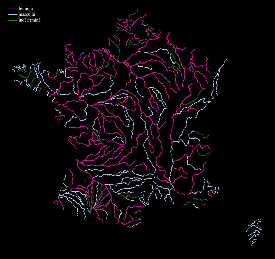 Rivers map france