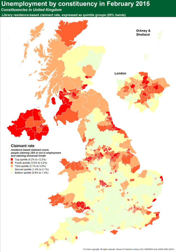 Unemployment in the United Kingdom - Vivid Maps