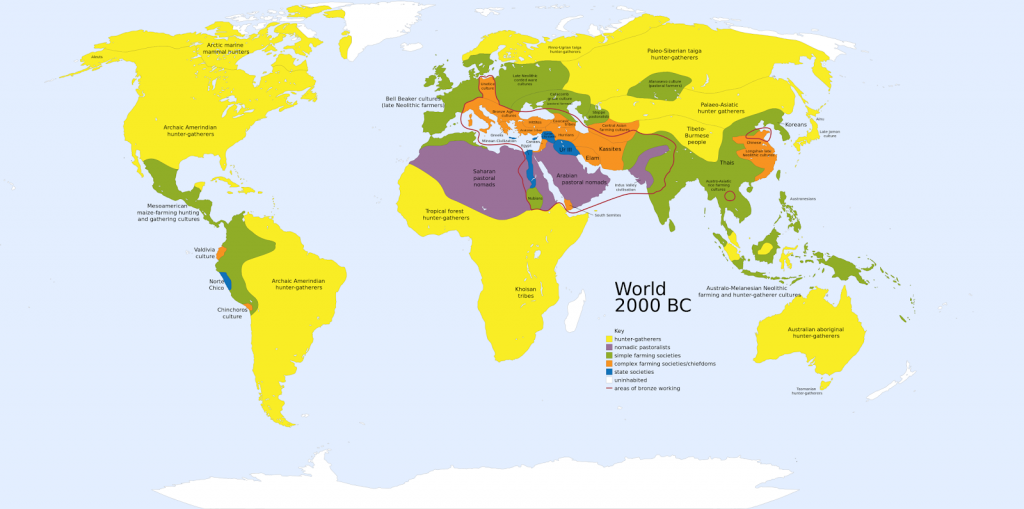 World 2000 BC - Vivid Maps