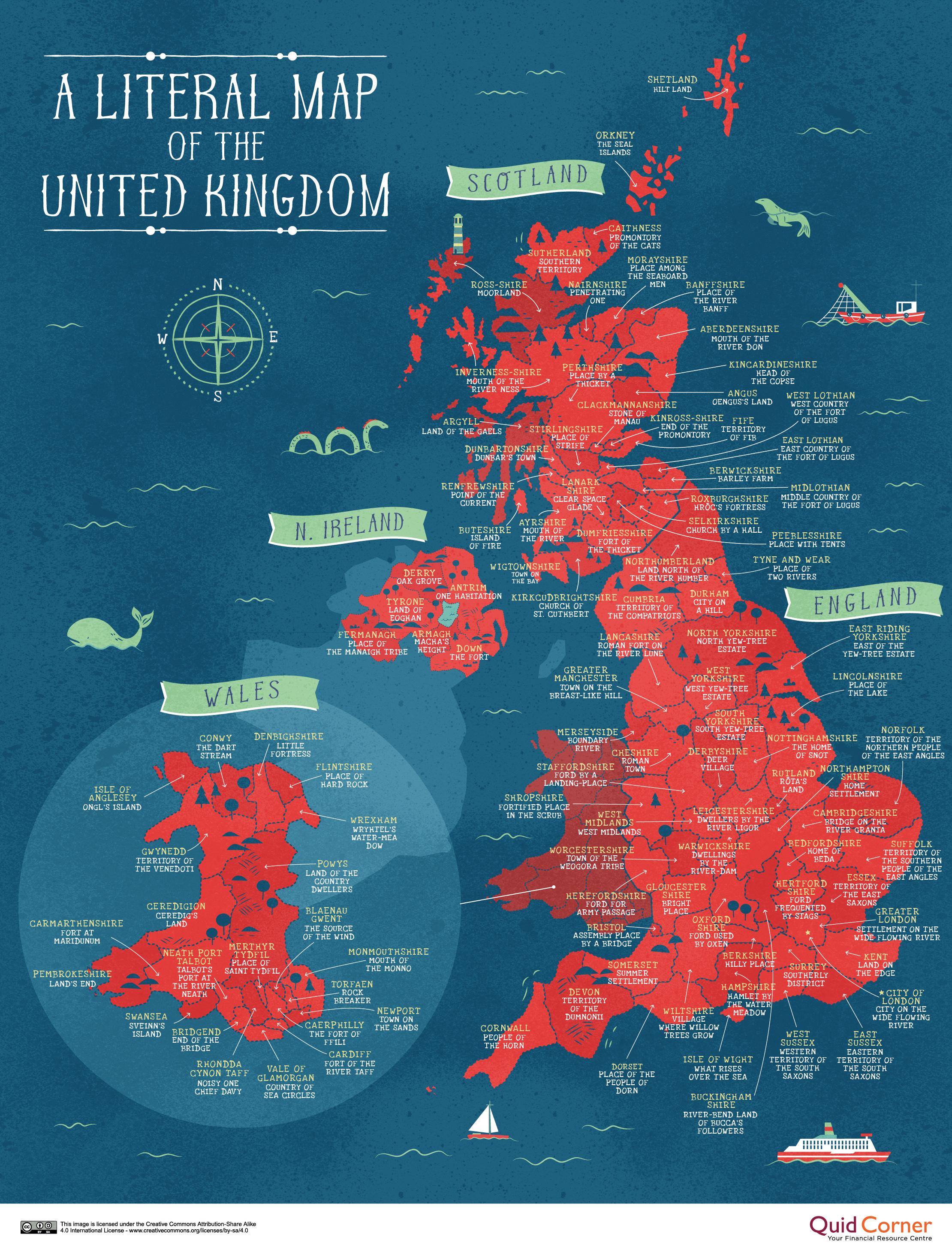 A "Literal" Map of the United Kingdom - Vivid Maps