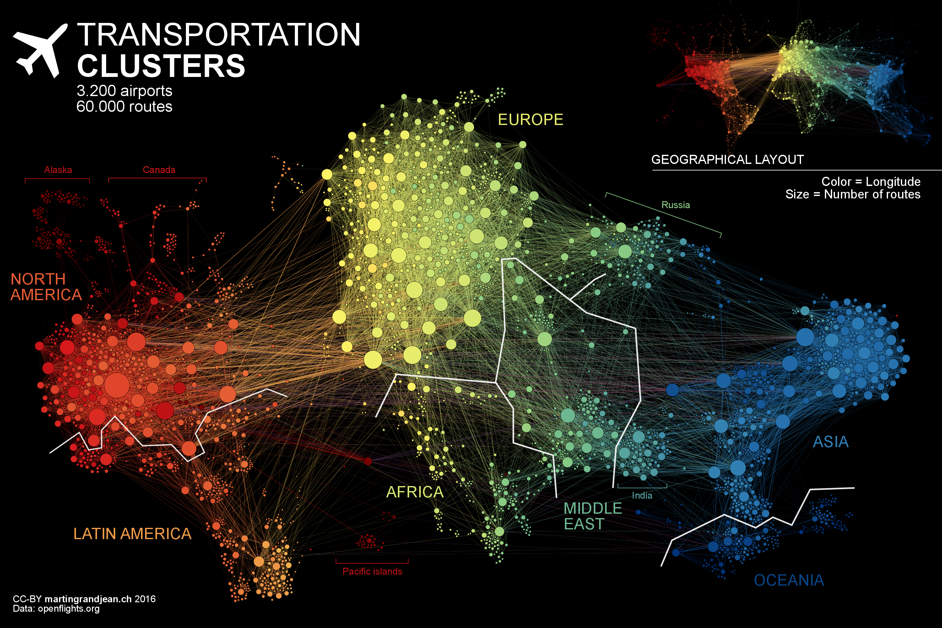 Worldwide Airline Routes - Vivid Maps