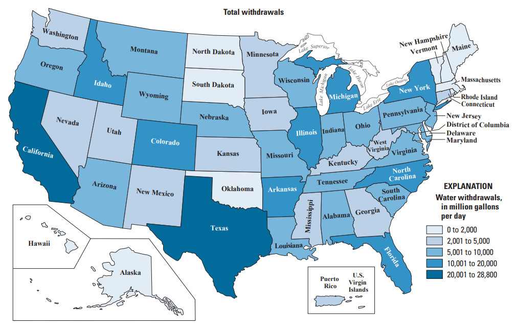What's Your U.S. County's Water Use? Understanding America's Water ...