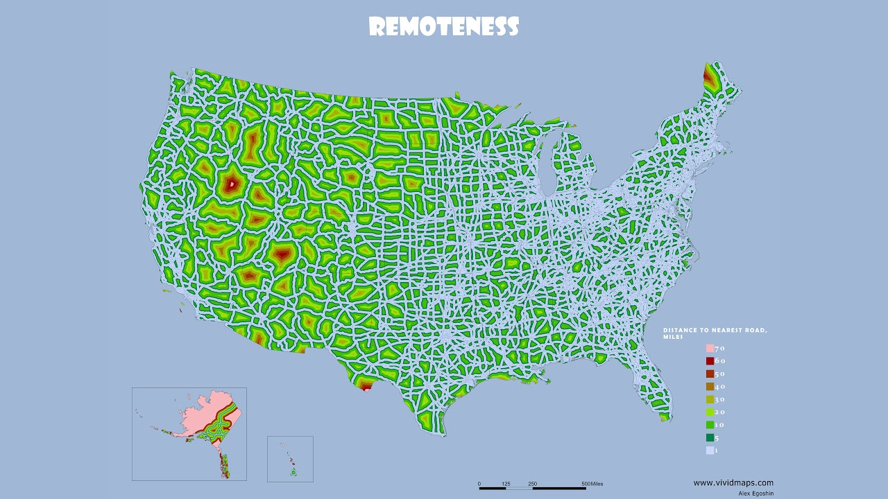 Remoteness - Vivid Maps