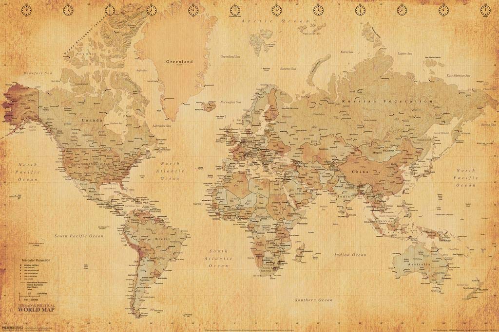 The Best World Map Posters In 2022 - Vivid Maps